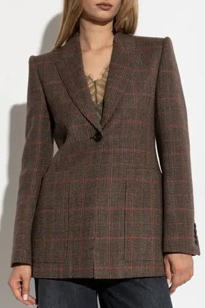 Chloé Plaid Patterned Blazer