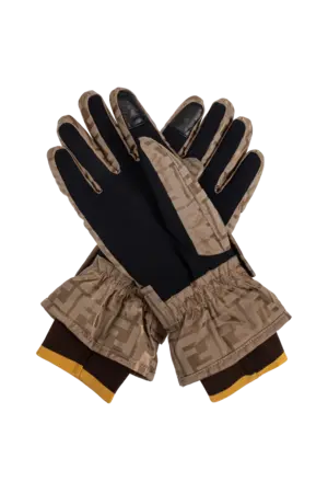 Fendi Ski Gloves With Monogram