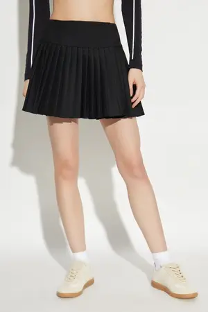 Off-White Short Pleated Skirt