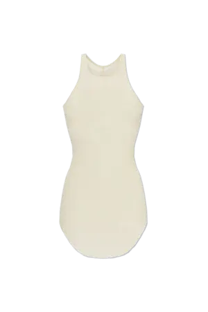 Rick Owens Ribbed Viscose And Silk Tank Top