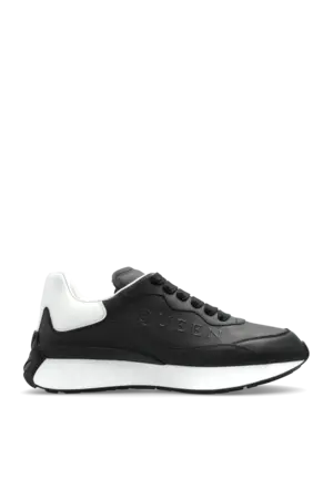Alexander McQueen Sports Shoes With Logo - Black