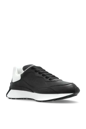 Alexander McQueen Sports Shoes With Logo - Black