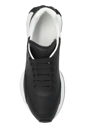 Alexander McQueen Sports Shoes With Logo - Black