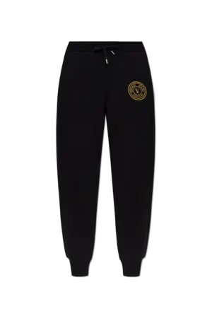 Versace Embroidered Logo Sweatpants