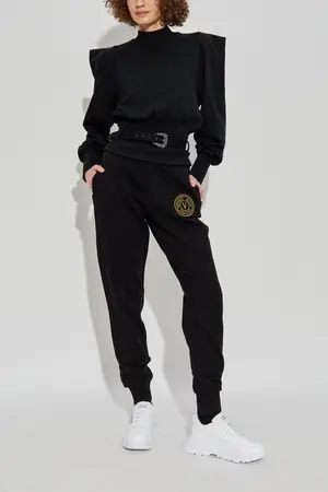 Versace Embroidered Logo Sweatpants