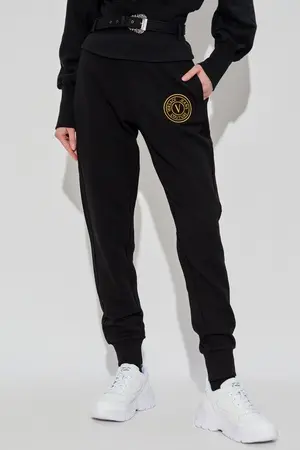 Versace Embroidered Logo Sweatpants