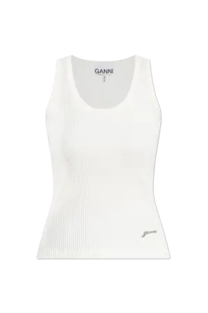 Ganni Round Neck Tops