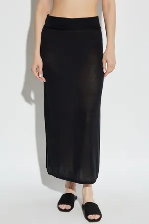 TOTEME Straight-cut Knit Skirt - Black