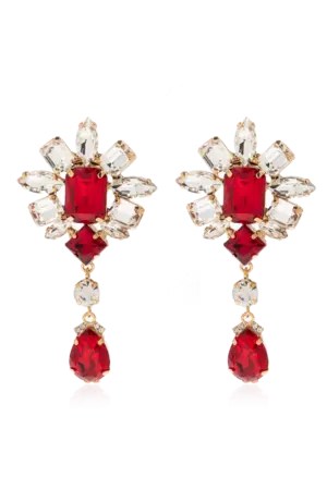 Dsquared2 Crystal Earrings - Red