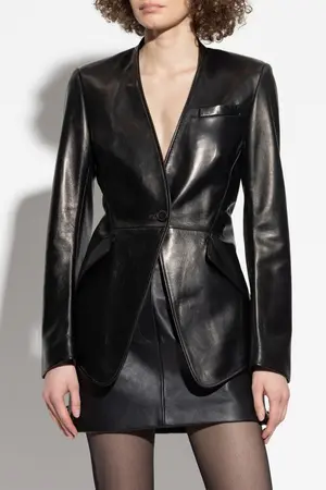 Alexander McQueen Leather Blazer