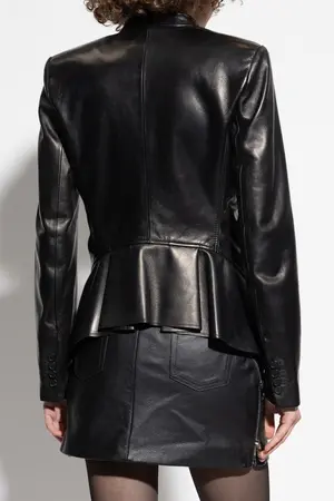 Alexander McQueen Leather Blazer