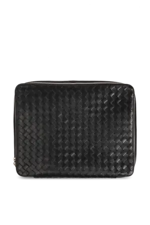 Bottega Veneta Intrecciato Medium Travel Case - Black
