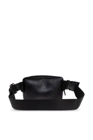 Iceberg Leather Belt Bag - Black