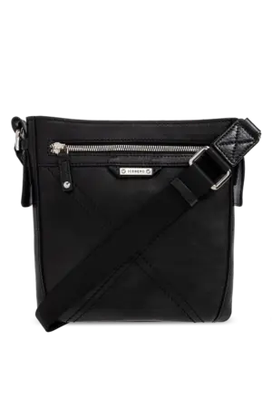 Iceberg Leather Shoulder Bag - Black