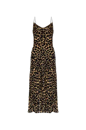 Balmain Animal Print Long Gown
