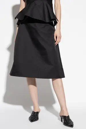 Alexander McQueen Asymmetrical Midi Skirt