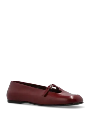 NODALETO Leather Ballerina Flats