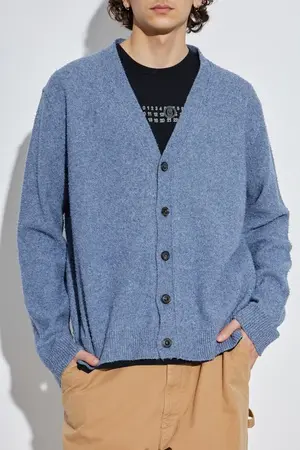 MAISON MARGIELA Wool-trimmed Cardigan