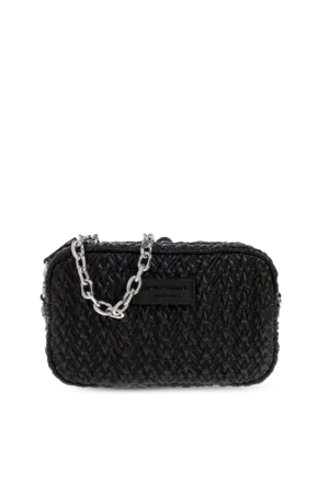 Emporio Armani Embossed Leather Shoulder Bag