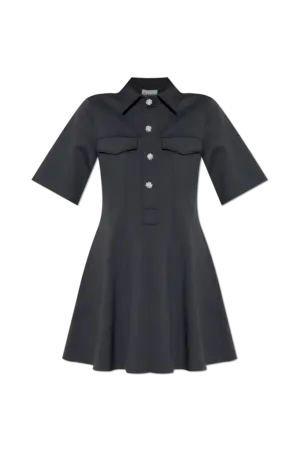 GANNI Dress With Rosette Buttons And Pockets