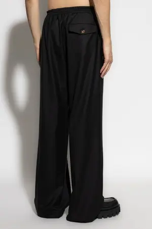 Moschino Wool Wide-leg Trousers