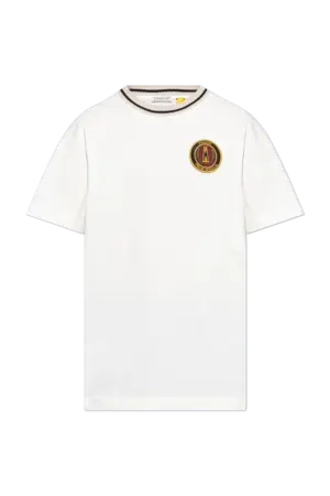 Moncler 8 Palm Angels Short-sleeved T-shirt - Cream