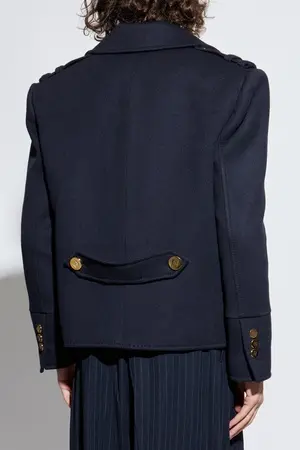 Balmain Short Wool Coat