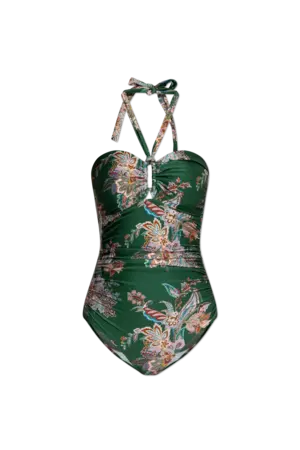 Zimmermann Botanical Print One-piece Swimsuit - Green