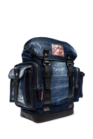 Dsquared2 Denim Backpack With Logo