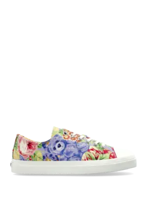 Moschino Floral Patterned Low-top Sneakers