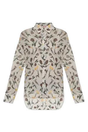 Marni Floral Print Silk Shirt - Multicolour