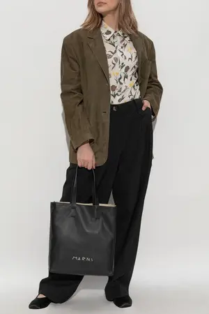 Marni Floral Print Silk Shirt