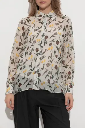 Marni Floral Print Silk Shirt