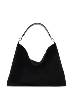 TOTEME Bevel Suede Bag - Black