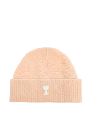 Ami Logo Patch Beanie - Pink