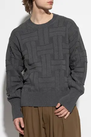Kenzo Crew Neck Textured Knit Sweater