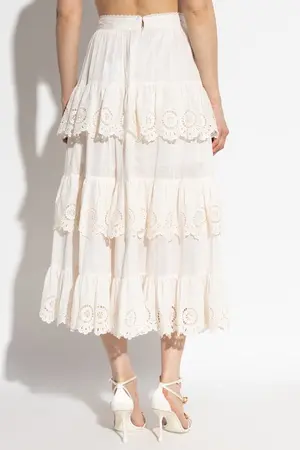 Zimmermann Ruffled Mid-calf Skirt