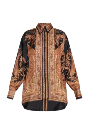 Zimmermann Printed Silk Shirt