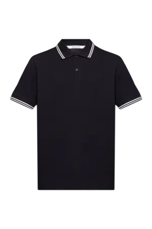 Moncler Polo With Logo - Black