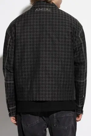 Amiri Jacquard Embossed Logo Jacket - Black