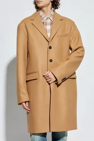 Dsquared2 Wool Overcoat - Brown