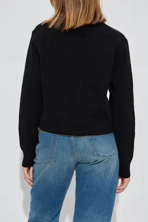 Helmut Lang Sweater With Decorative Zipper