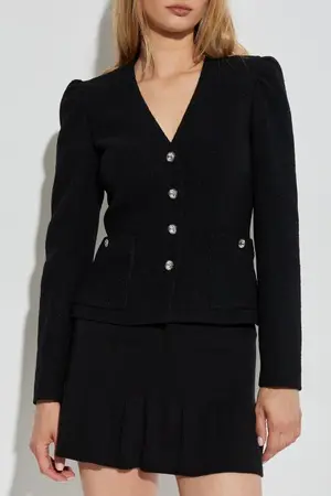 Alessandra Rich Blazer With Shimmering Buttons
