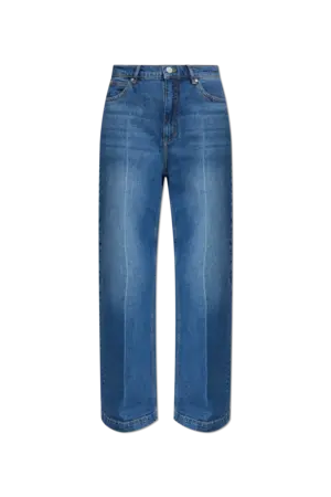 Munthe Contrast Stitching Jeans For Women