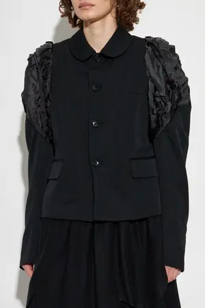 CDG BY COMME DES GARÇONS Blazer With Decoratively Finished Sleeves