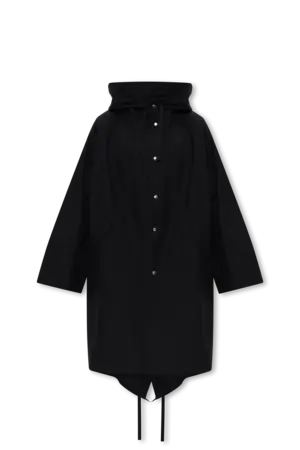 JIL SANDER Waterproof Parka With Logo - Black