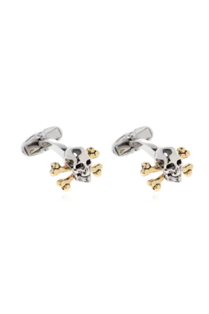Paul Smith Cufflinks With A Skull Motif - Silver