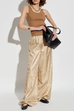 Max Mara Domizia Silk Wide Leg Trousers