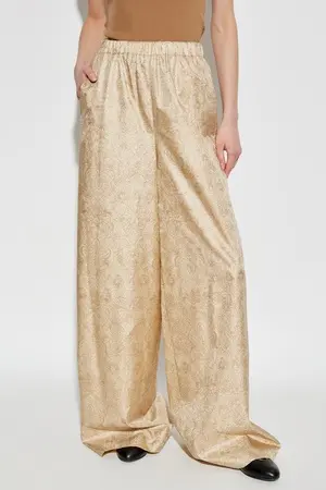 Max Mara Domizia Silk Wide Leg Trousers