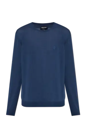 Giorgio Armani Crew Neck Silk And Cotton Sweater